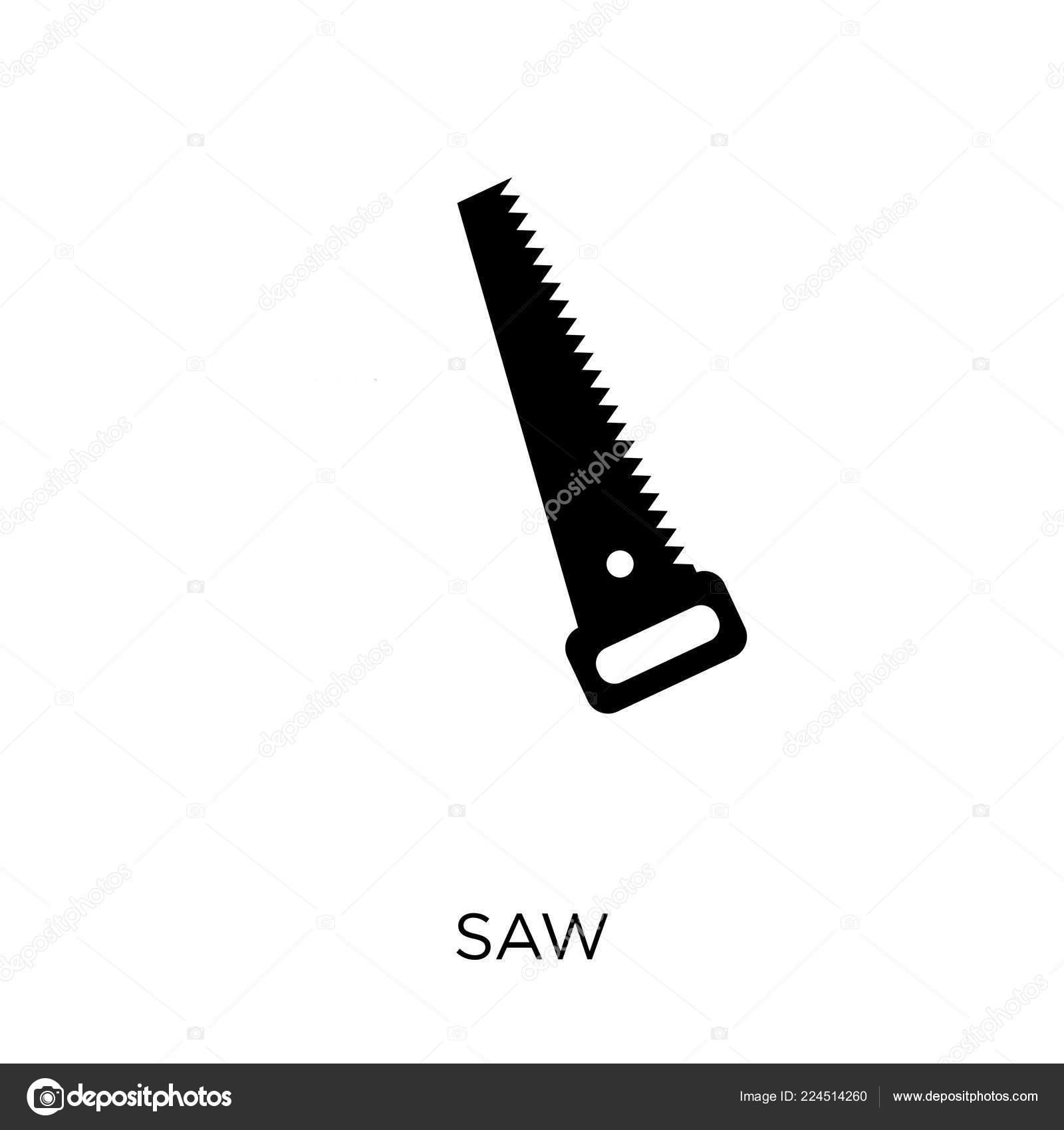 Saw Icon Saw Symbol Design Industry Collection Simple Element Vector ...