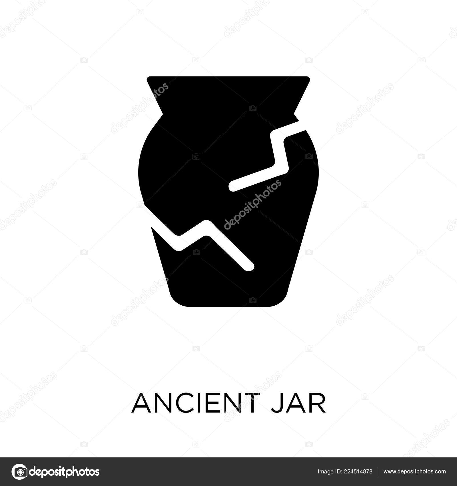 Ancient Jar Icon Ancient Jar Symbol Design Museum Collection Simple Stock Vector by ...