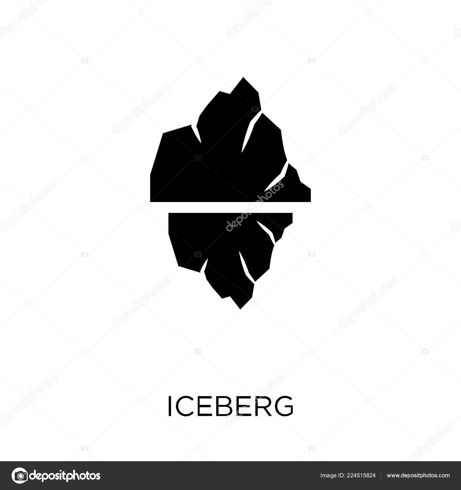 Iceberg Icon Iceberg Symbol Design Winter Collection Simple Element ...