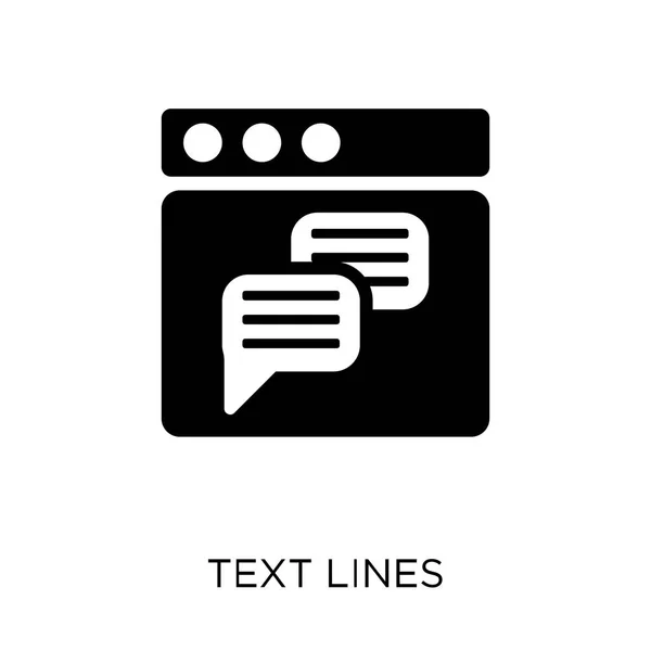 Text Lines Icon Text Lines Linear Symbol Design Communication Collection Stock Vector Image by ...