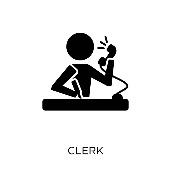Clerk Icon Clerk Linear Symbol Design Professions Collection Simple ...