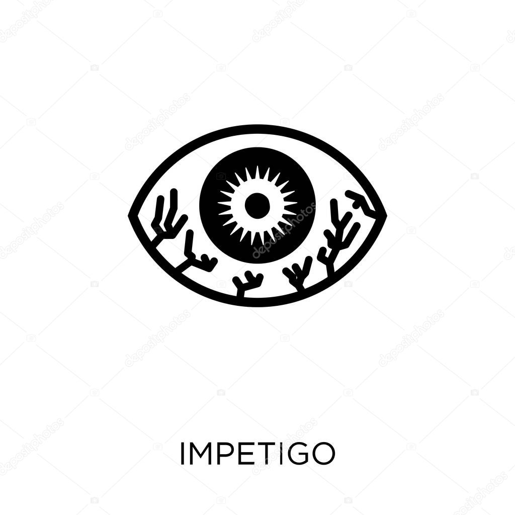 Icono del impétigo. Diseño del símbolo impétigo de la colección ...