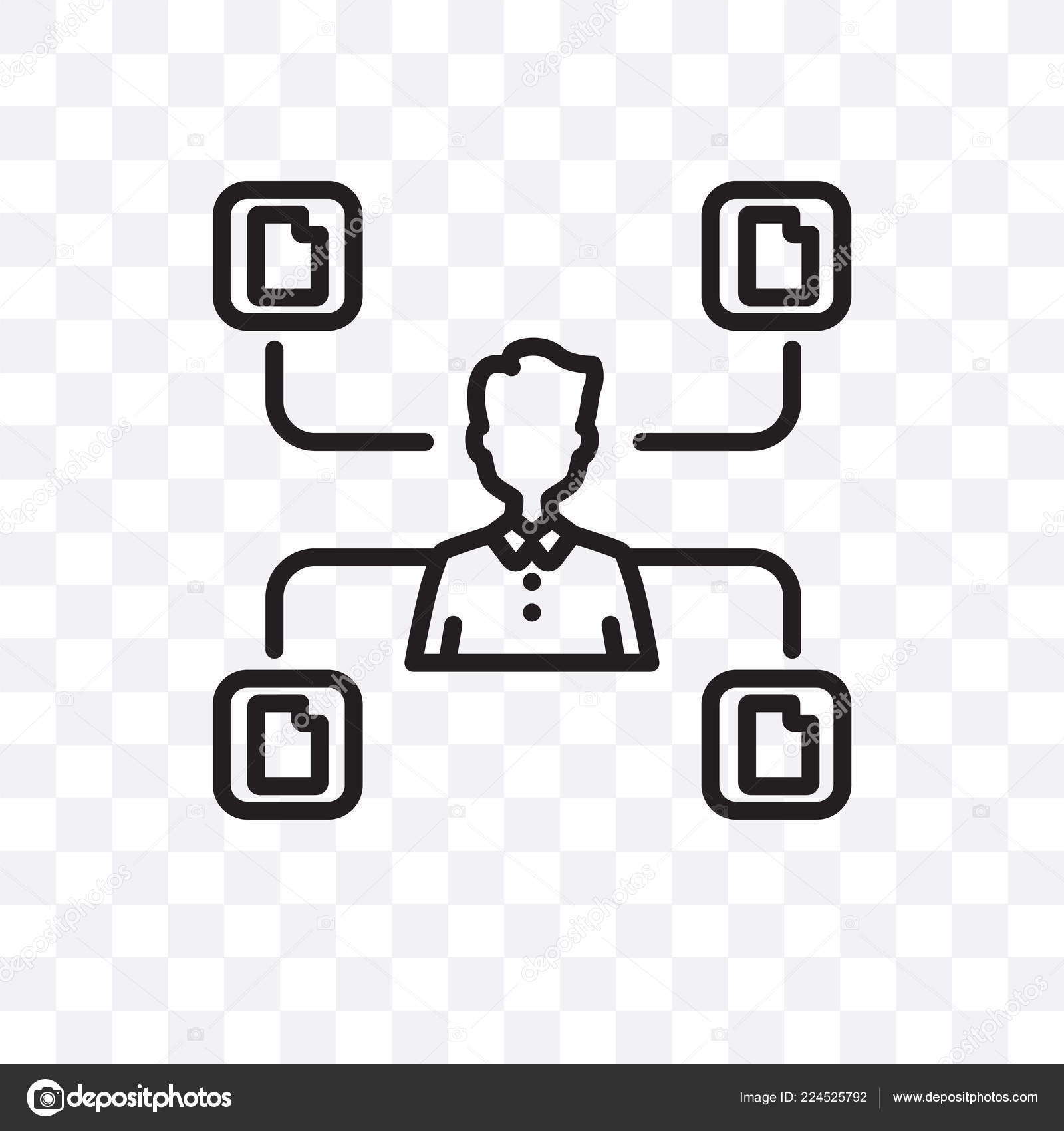 Multitask Vector Linear Icon Isolated Transparent Background Multitask ...