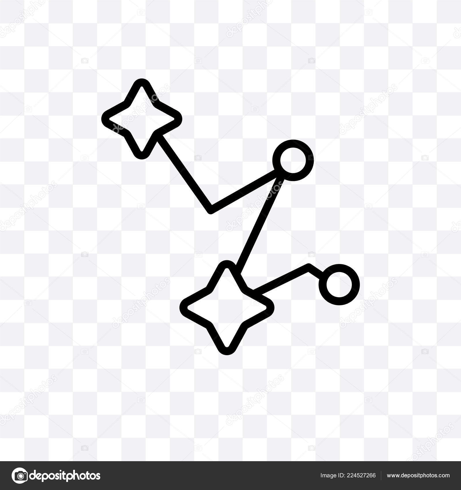 Constellation Vector Linear Icon Isolated Transparent Background ...