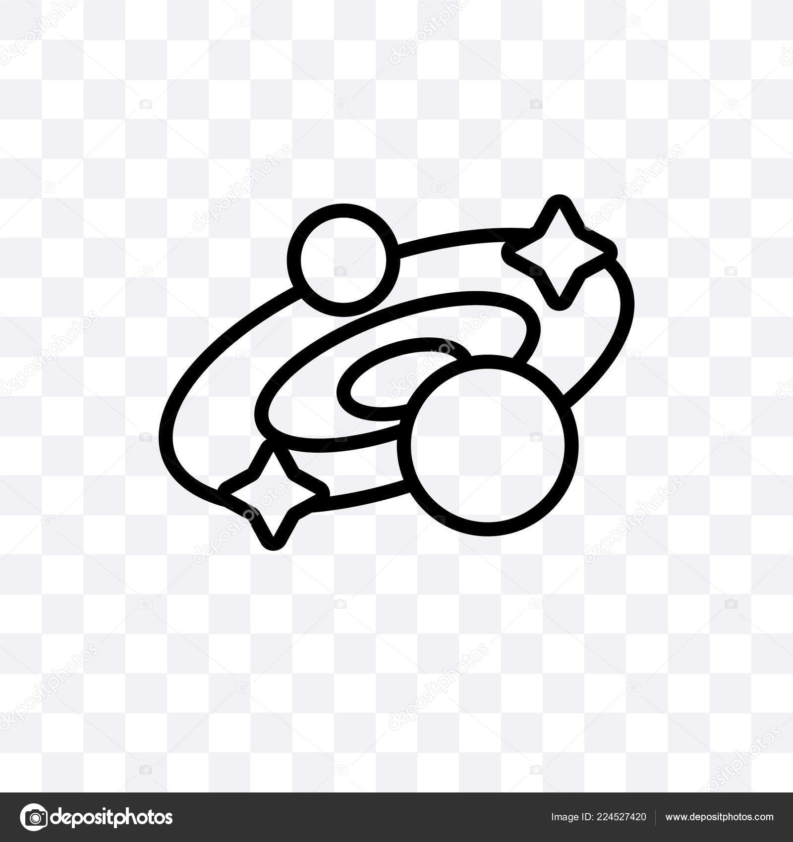 Galaxy Vector Linear Icon Isolated Transparent Background Galaxy ...