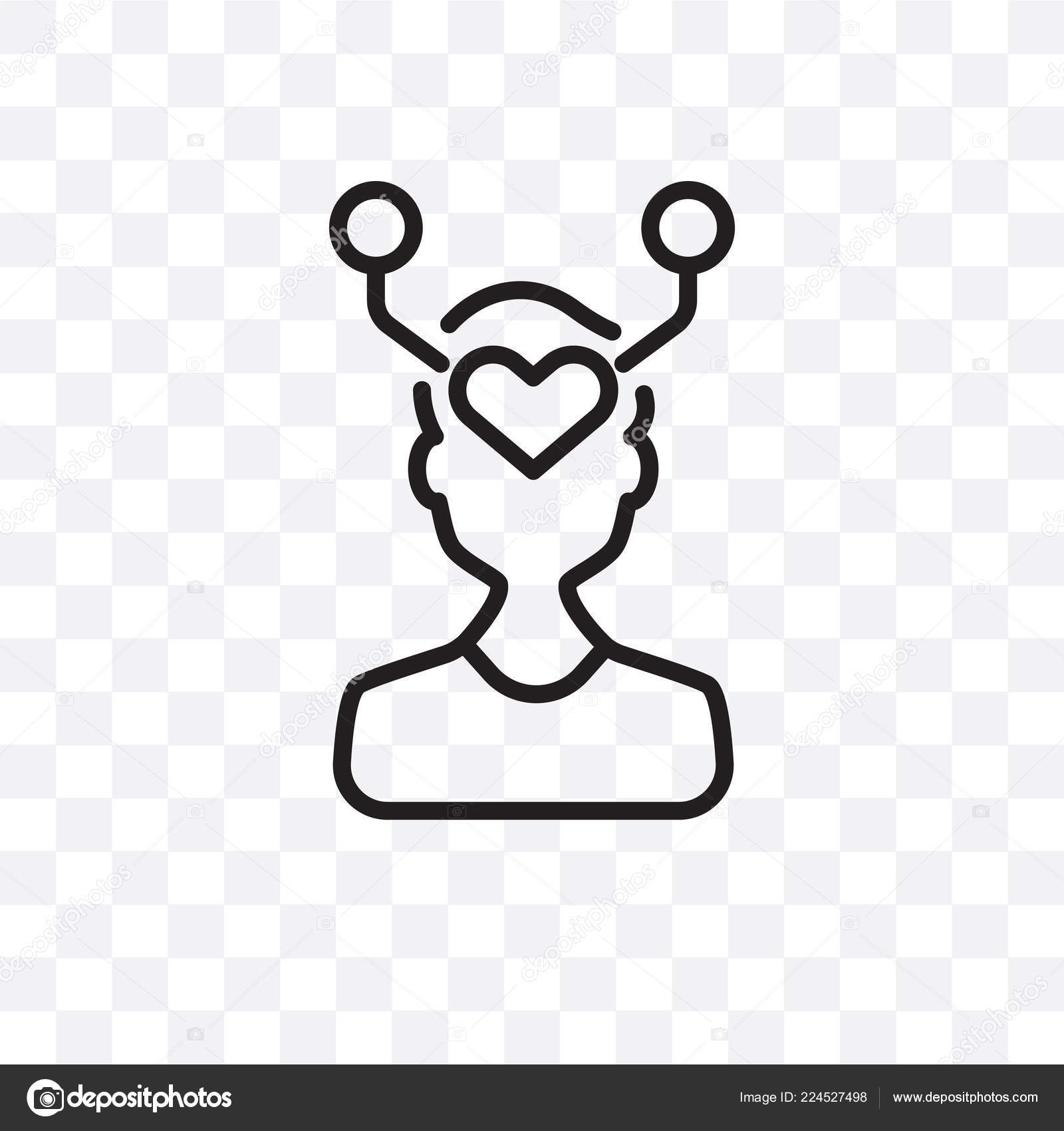 Emotional Intelligence Vector Linear Icon Isolated Transparent ...