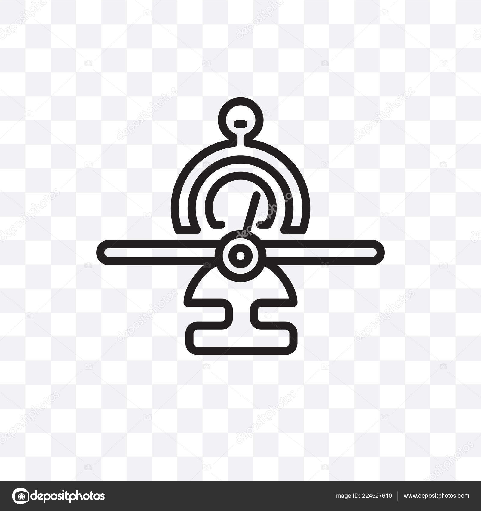 Balanced Scorecard Vector Linear Icon Isolated Transparent Background ...