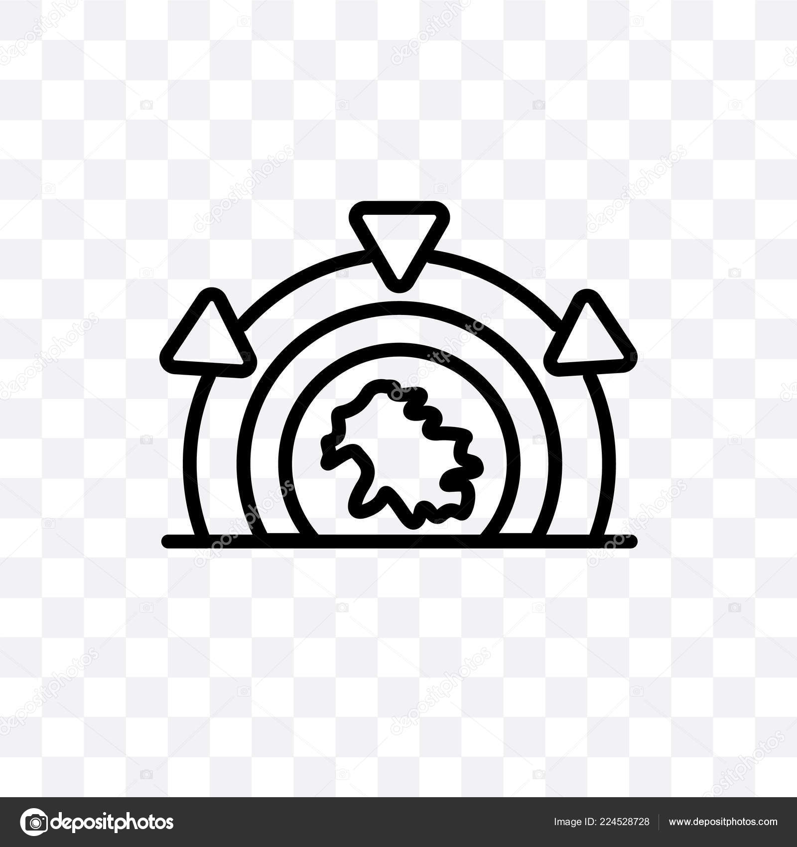 Ícone Linear Vetorial Stargate Isolado Fundo Transparente Conceito ...