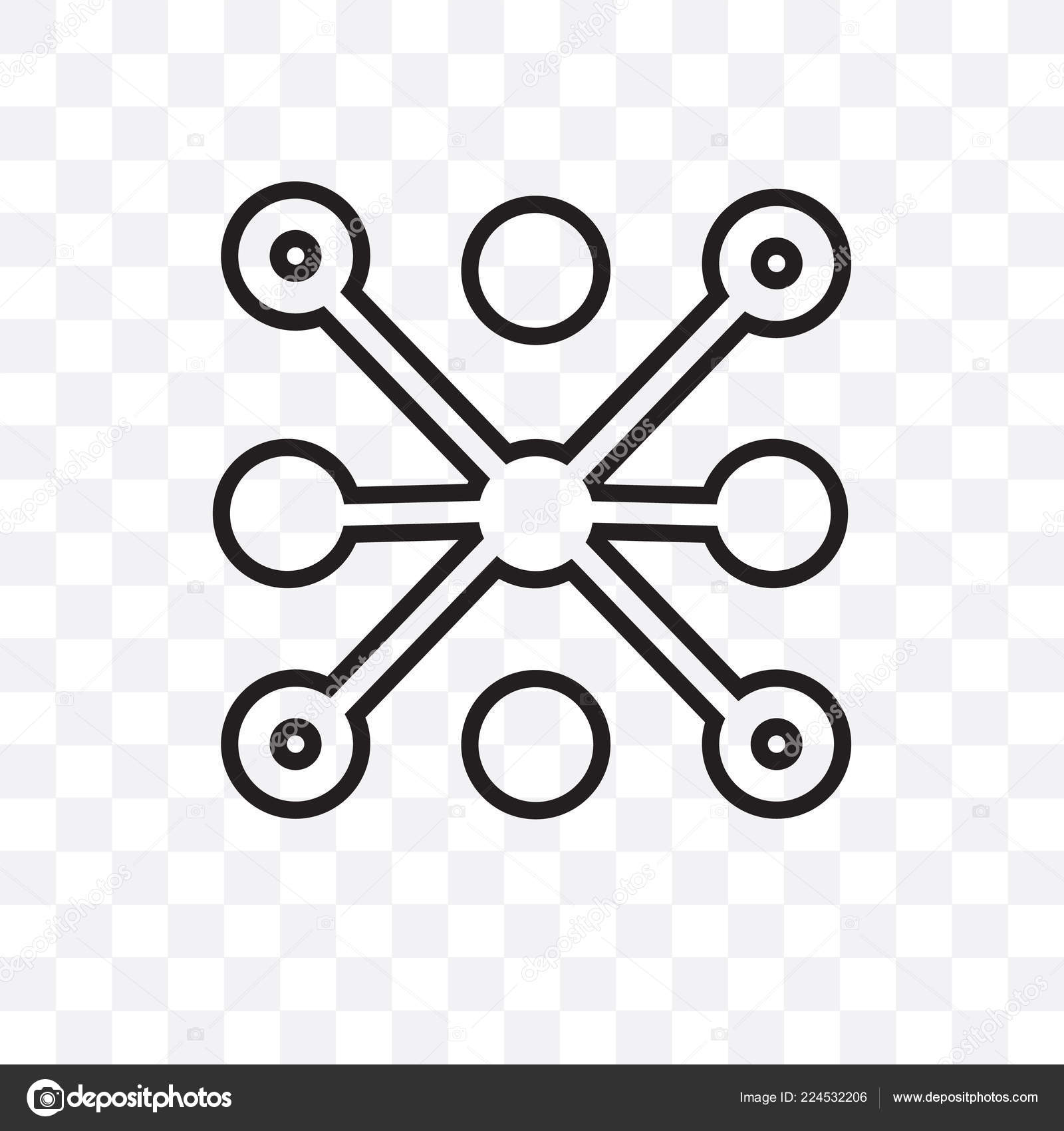 Data Analytics Circular Vector Linear Icon Isolated Transparent ...