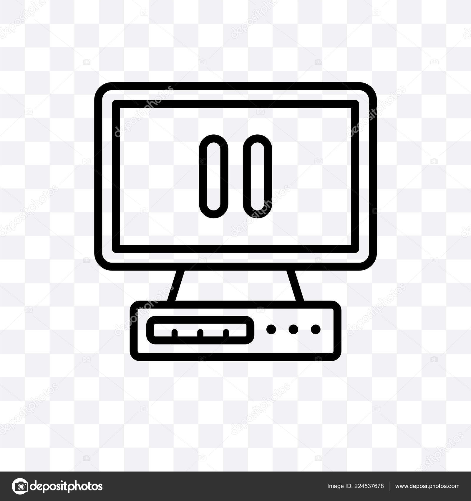 Freeze Frame Vector Linear Icon Isolated Transparent Background Freeze ...