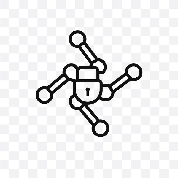 Connection Vector Linear Icon Isolated Transparent Background Connection Transparency Concept ...