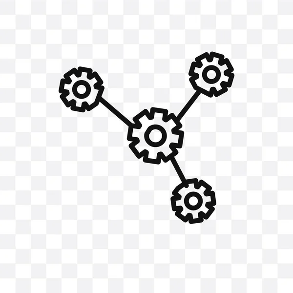 Connection Vector Linear Icon Isolated Transparent Background Connection Transparency Concept ...