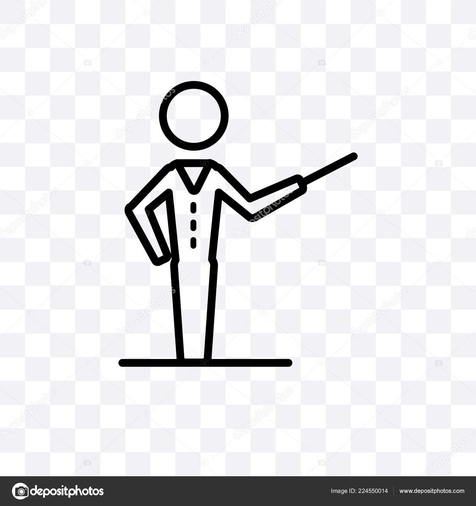 Director Vector Linear Icon Isolated Transparent Background Director ...