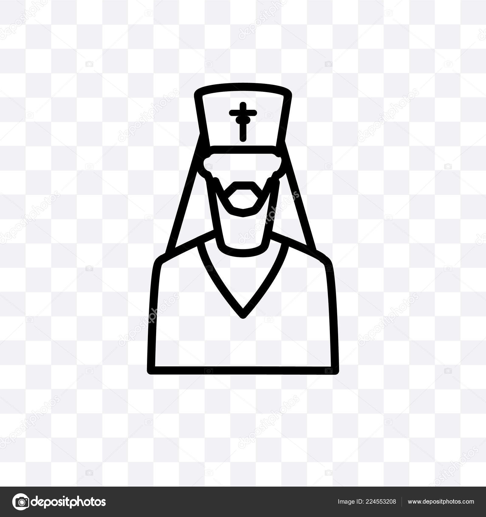 Orthodox Vector Linear Icon Isolated Transparent Background Orthodox ...