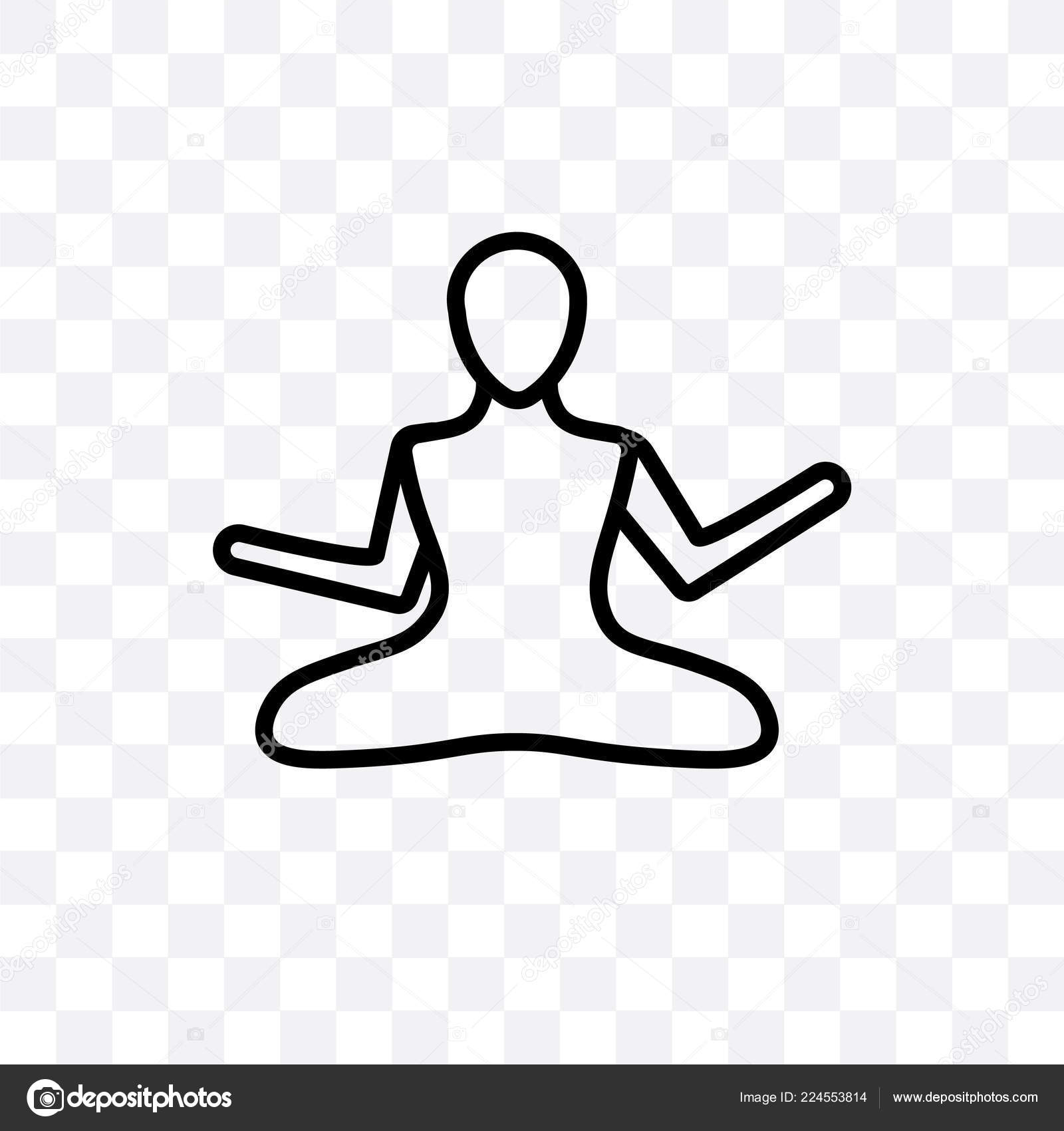 Zen Vector Linear Icon Isolated Transparent Background Zen Transparency ...