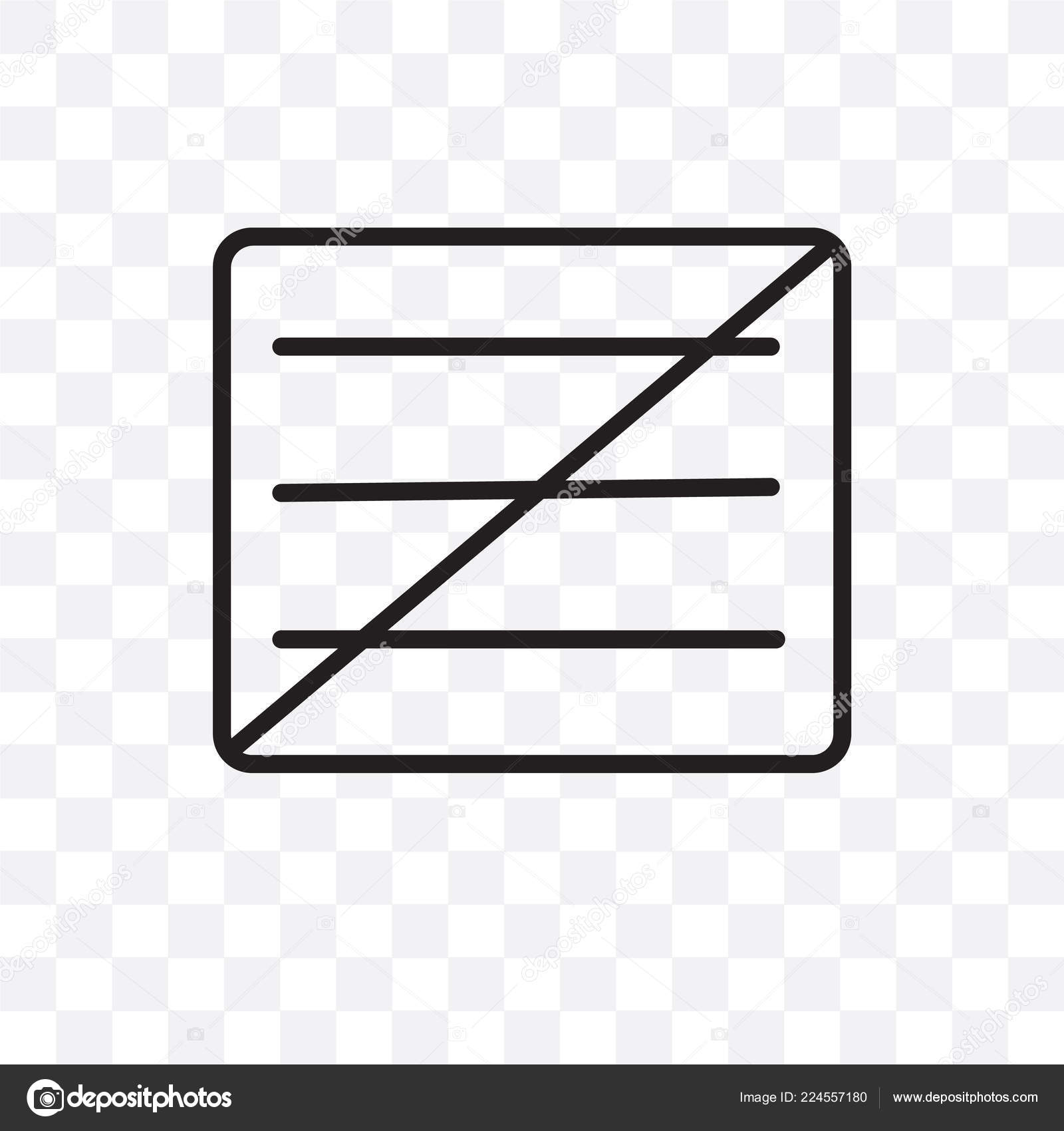 Comparison Vector Linear Icon Isolated Transparent Background ...