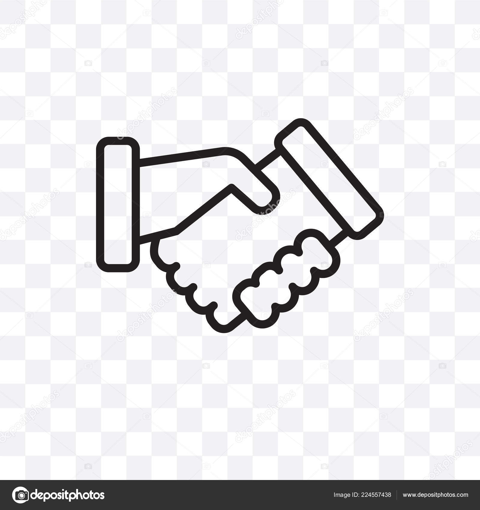 Partnership Vector Linear Icon Isolated Transparent Background ...