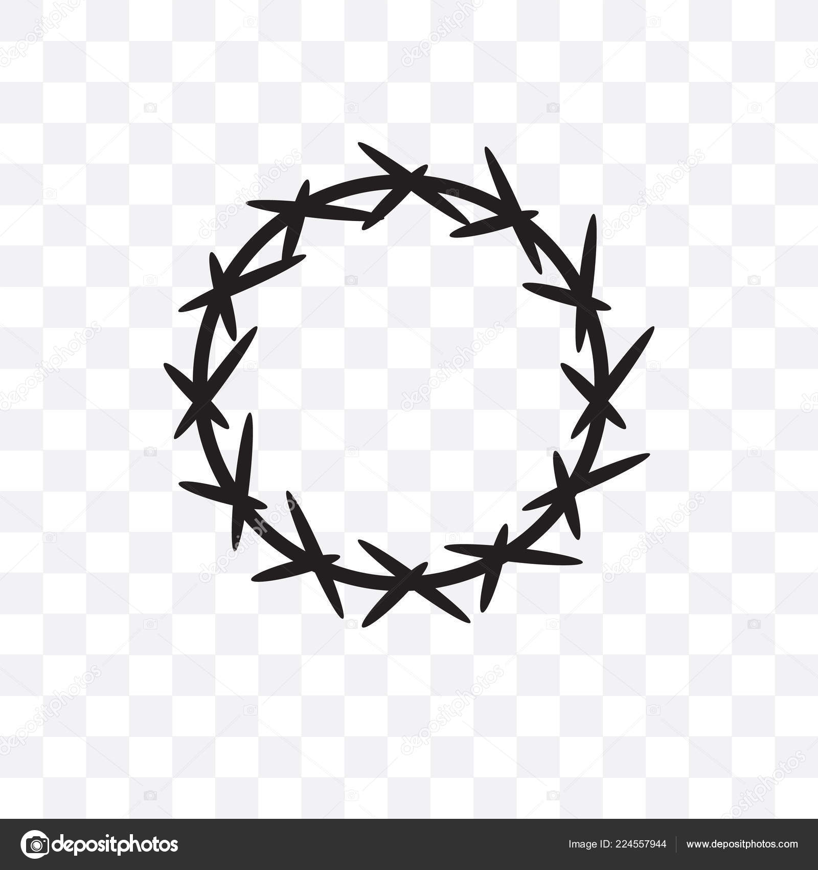 Wreath Vector Linear Icon Isolated Transparent Background Wreath ...