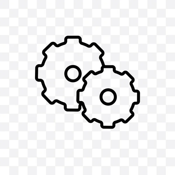 Connection Vector Linear Icon Isolated Transparent Background Connection Transparency Concept ...