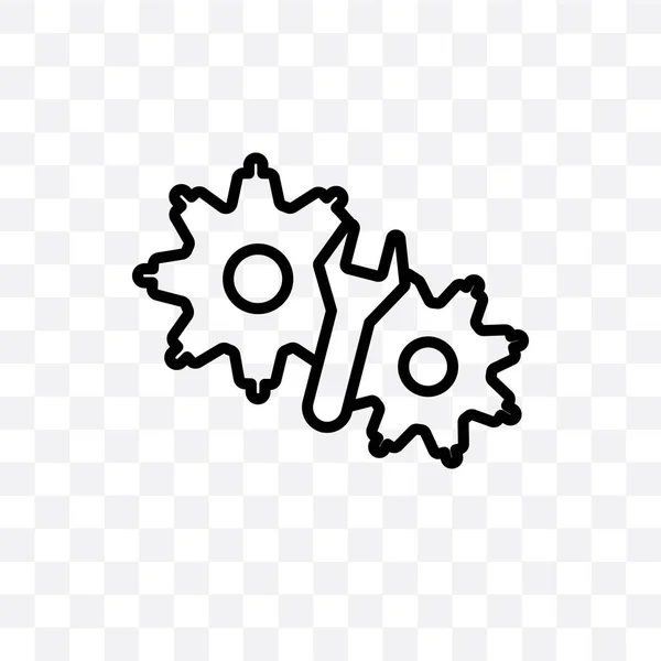 Connection Vector Linear Icon Isolated Transparent Background Connection Transparency Concept ...