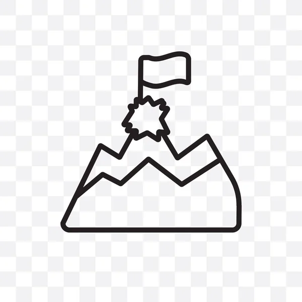 Terrain Vector Linear Icon Isolated Transparent Background Terrain ...