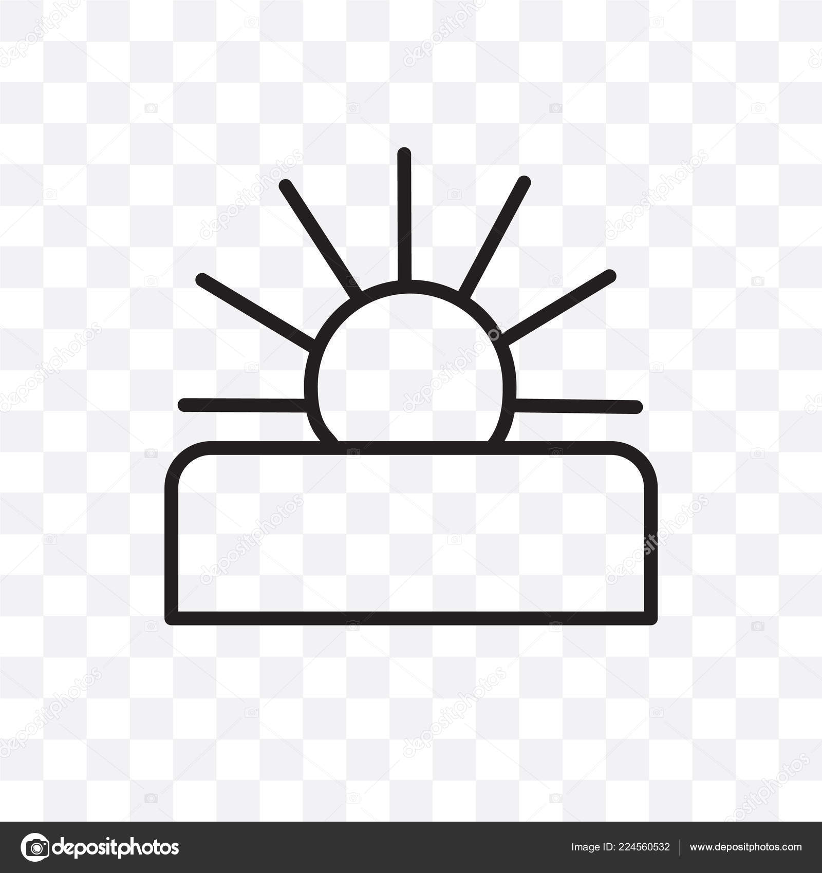 Daytime Vector Linear Icon Isolated Transparent Background Daytime ...