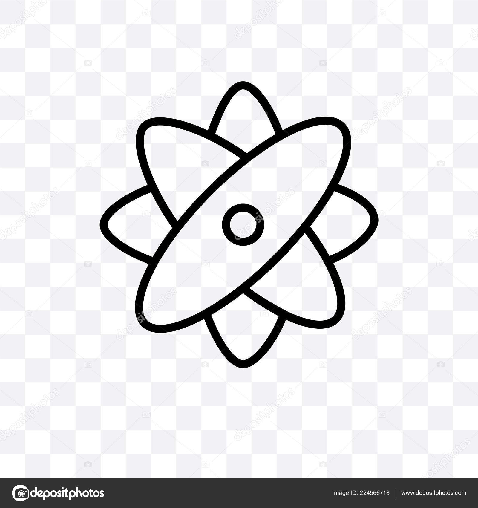 Nuclear Energy Vector Linear Icon Isolated Transparent Background ...