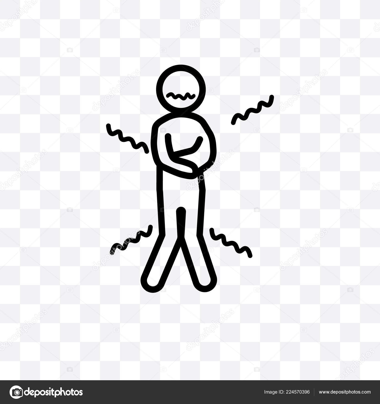 Chill Human Vector Linear Icon Isolated Transparent Background Chill ...