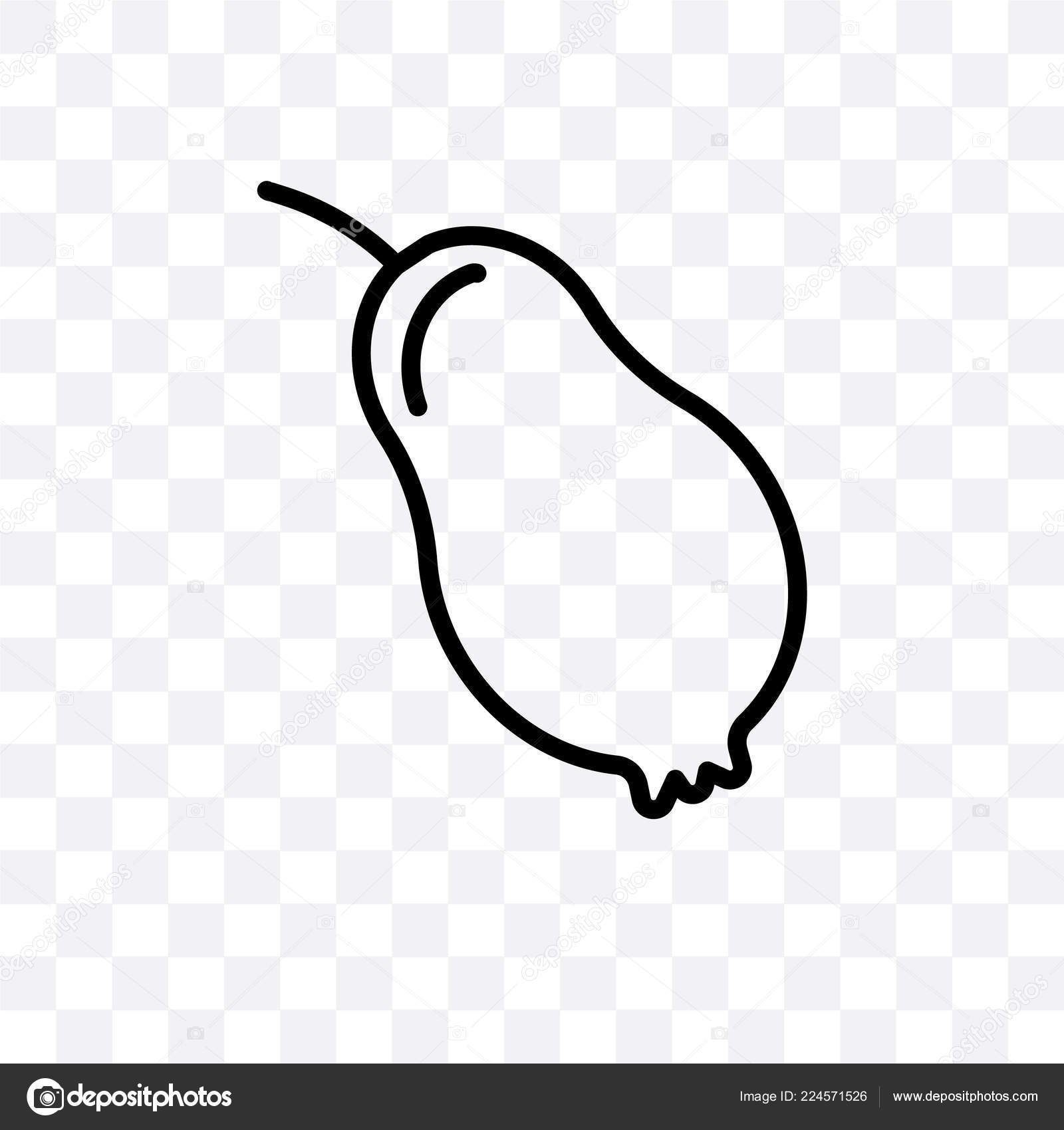 Rose Apple Vector Linear Icon Isolated Transparent Background Rose ...