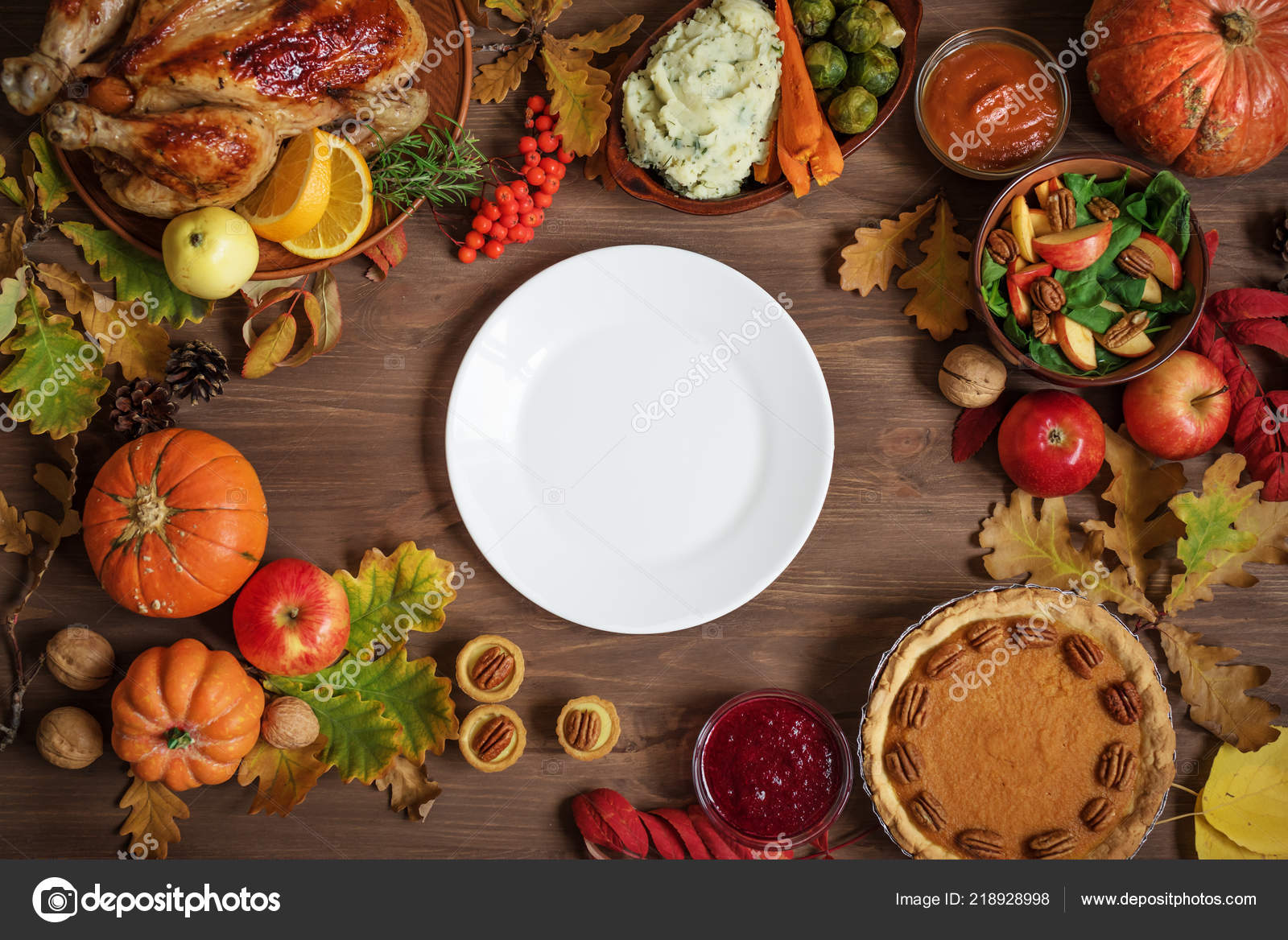 Thanksgiving Dinner Background Images
