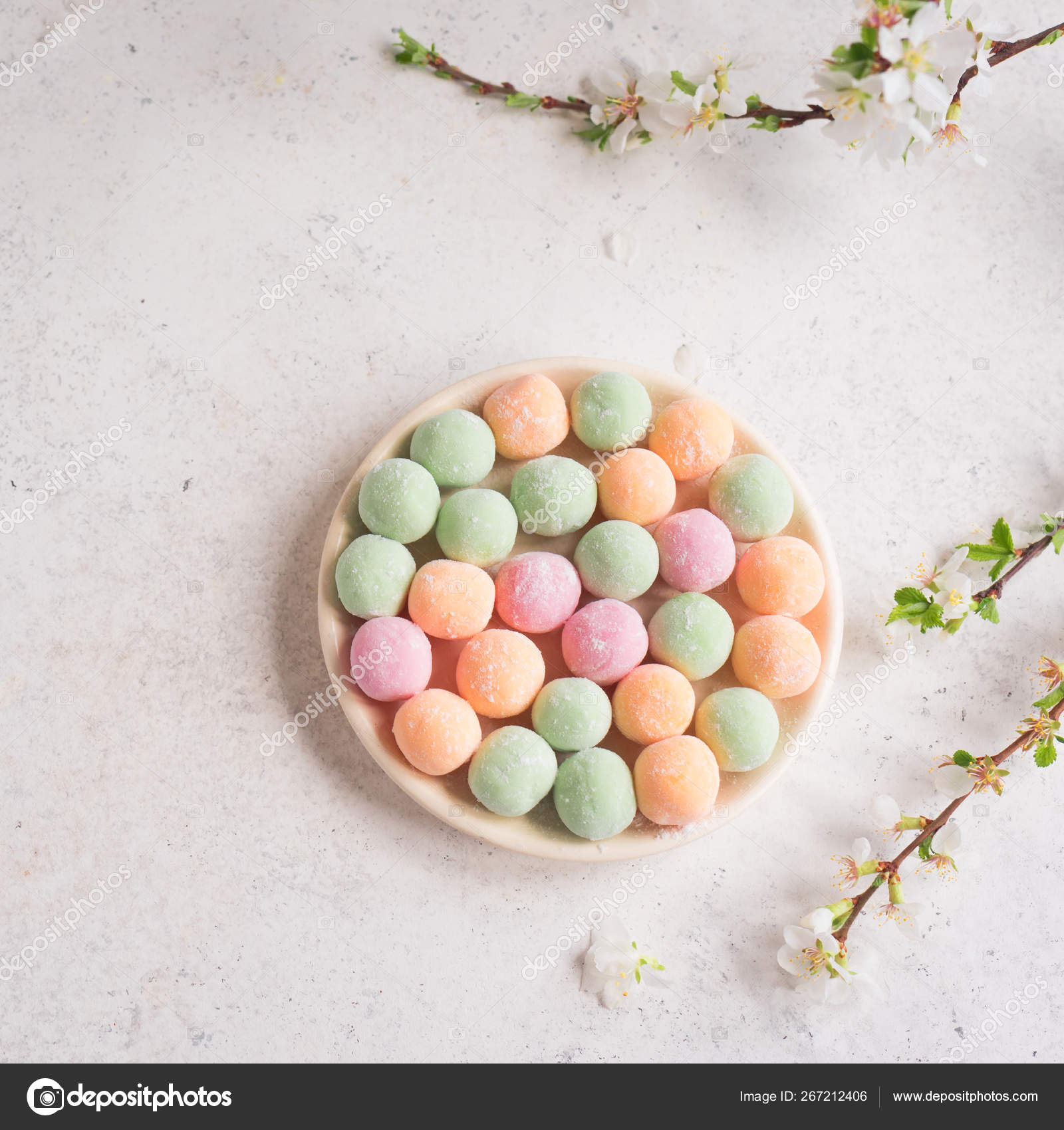 Mini Mochi dessert Stock Photo by ©Mizina 267212406