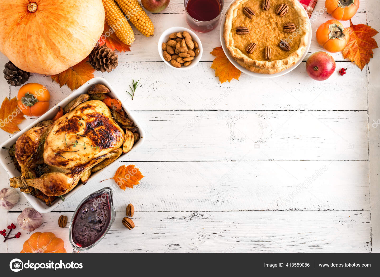 Thanksgiving Dinner Background