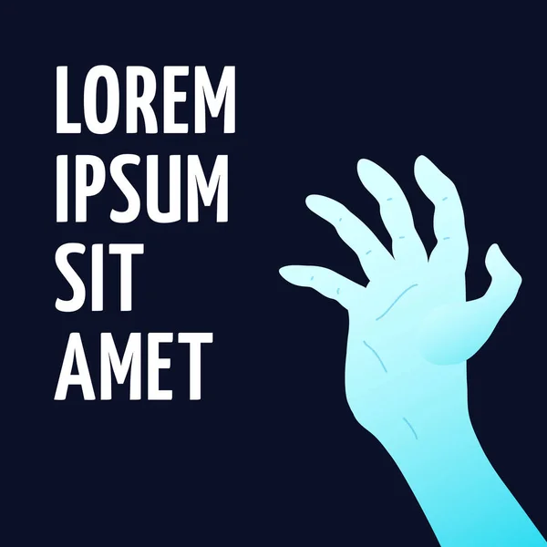 Hand reaching up gesture illustration. People ask for help or human ...