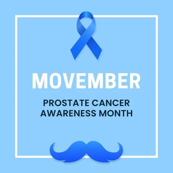 Simple clean Movember Prostate Cancer Awareness Month poster campaign ...