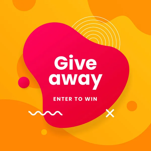 Giveaway 10k followers poster template design for social media post or ...