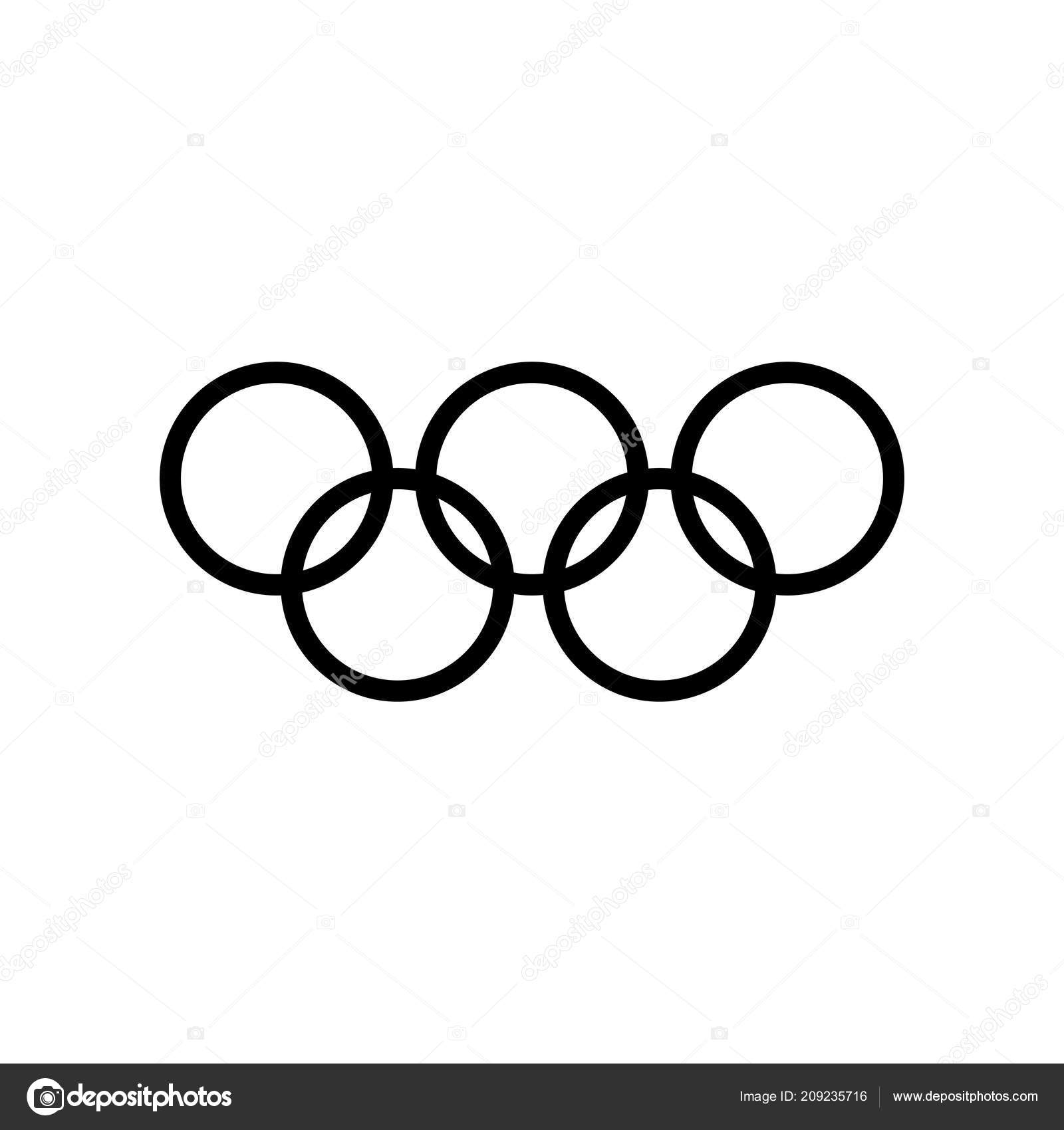 Olympics Rings Logo Vector Olympic Rings Logo Vector Stock Vector