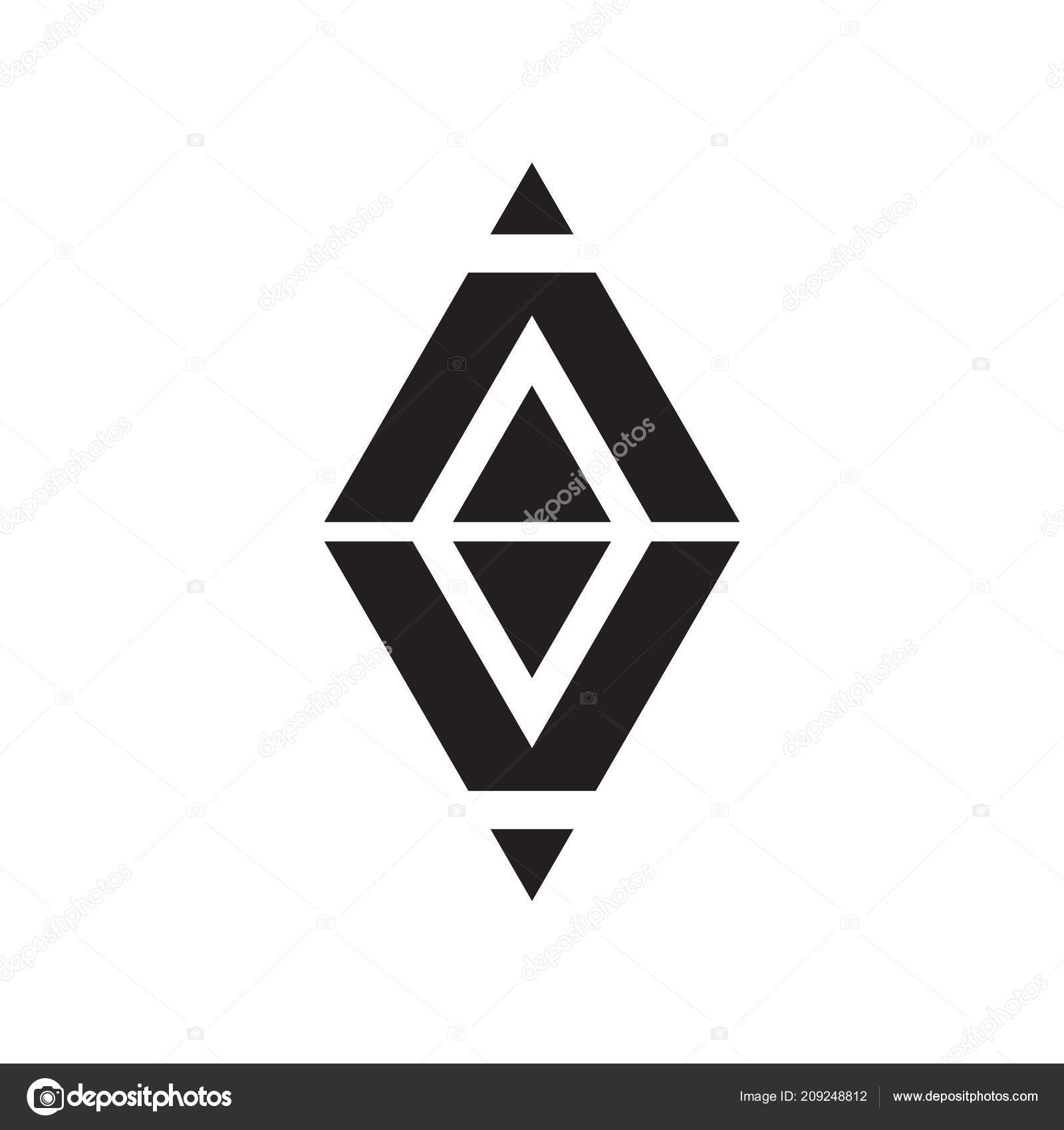 Rhombus Icon Vector Isolated White Background Your Web Mobile App Stock ...