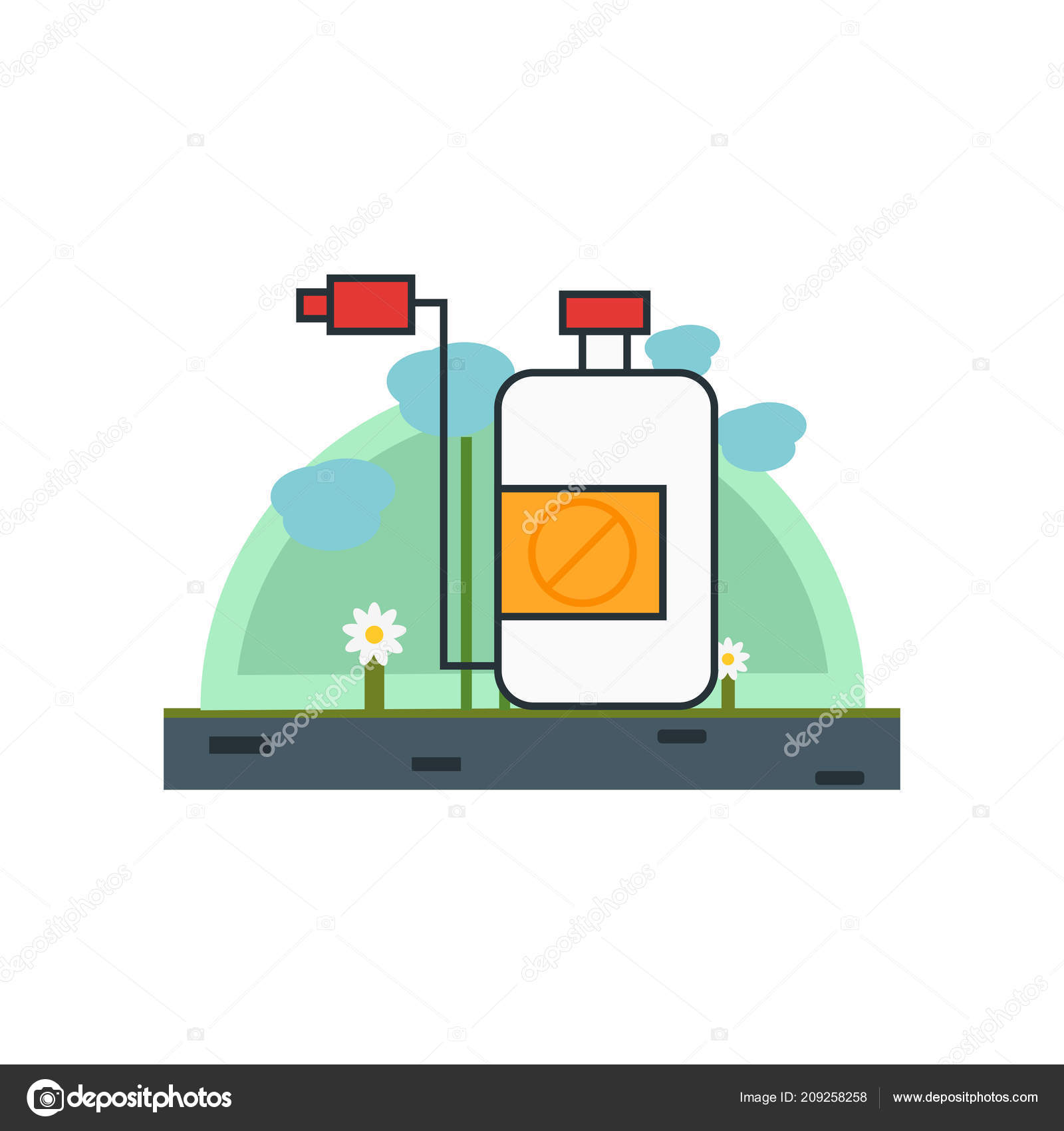 Insecticide Icon Vector Isolated White Background Your Web Mobile App ...