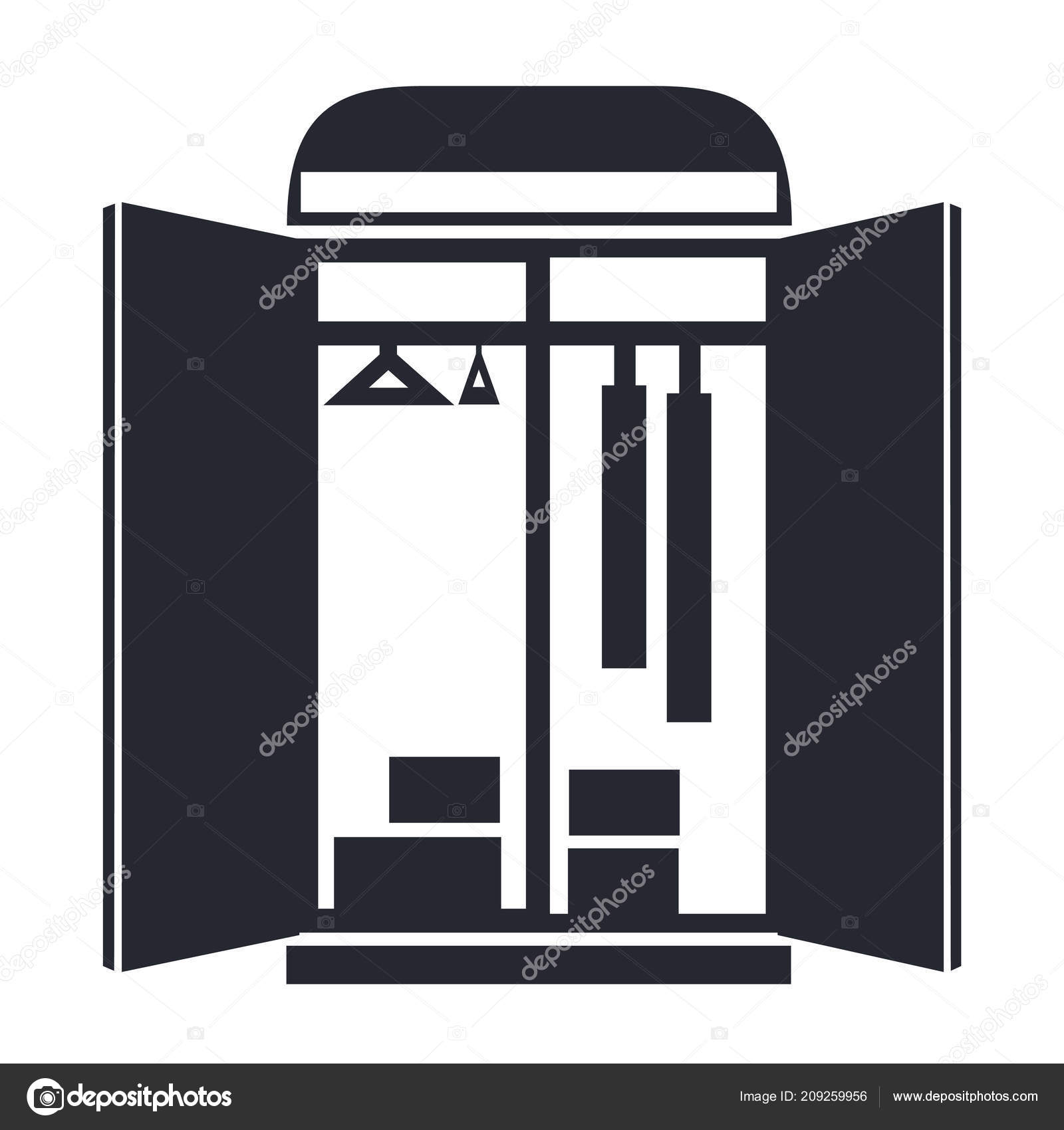 Wardrobe Icon Vector Isolated White Background Your Web Mobile App ...