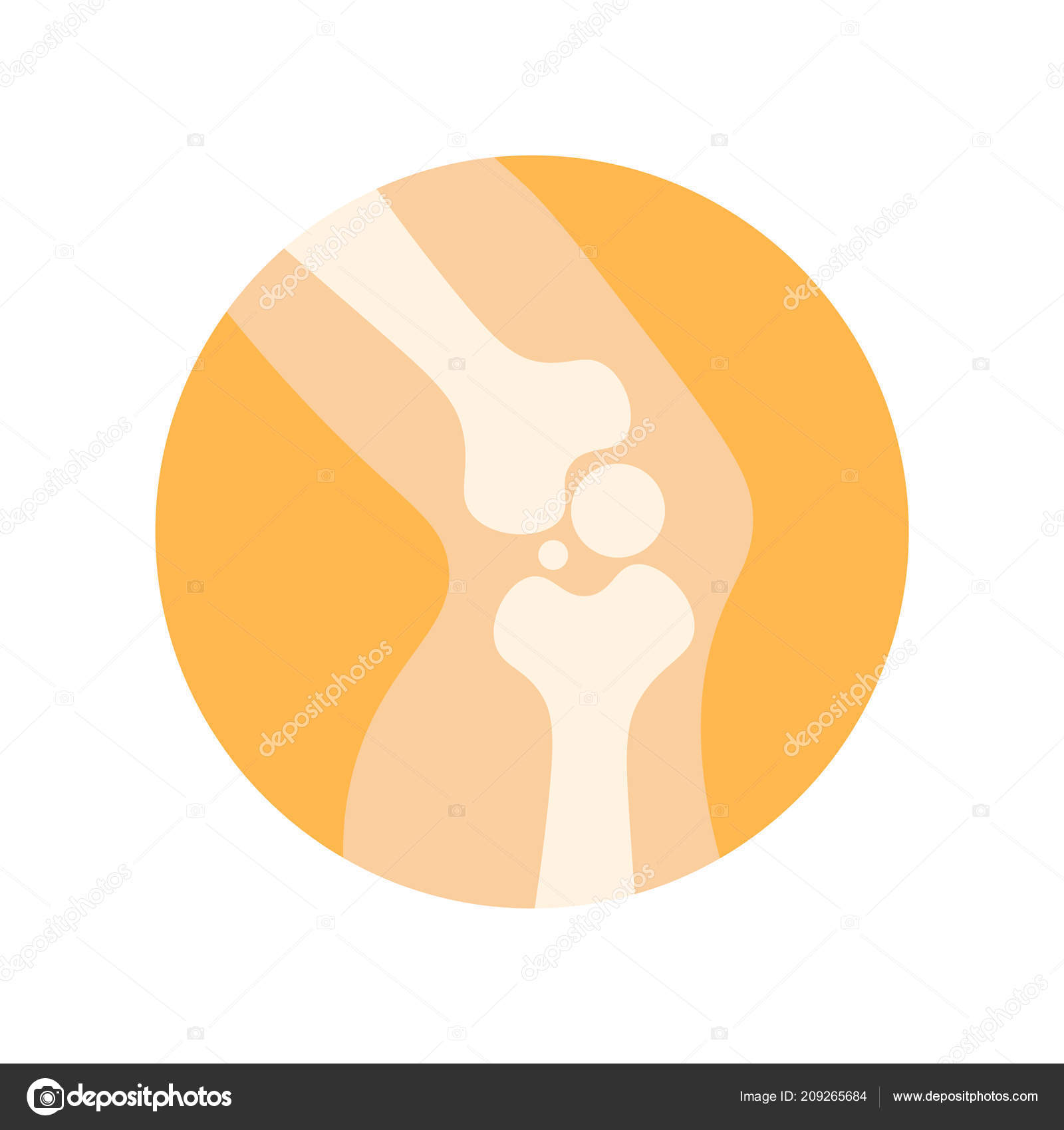 Knee Icon Vector Isolated White Background Your Web Mobile App Stock ...