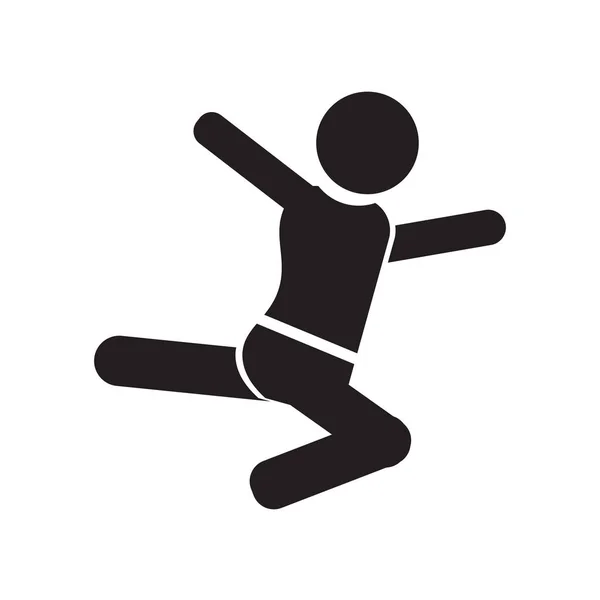 Man Dancing Icon Vector Isolated White Background Your Web Mobile Stock ...