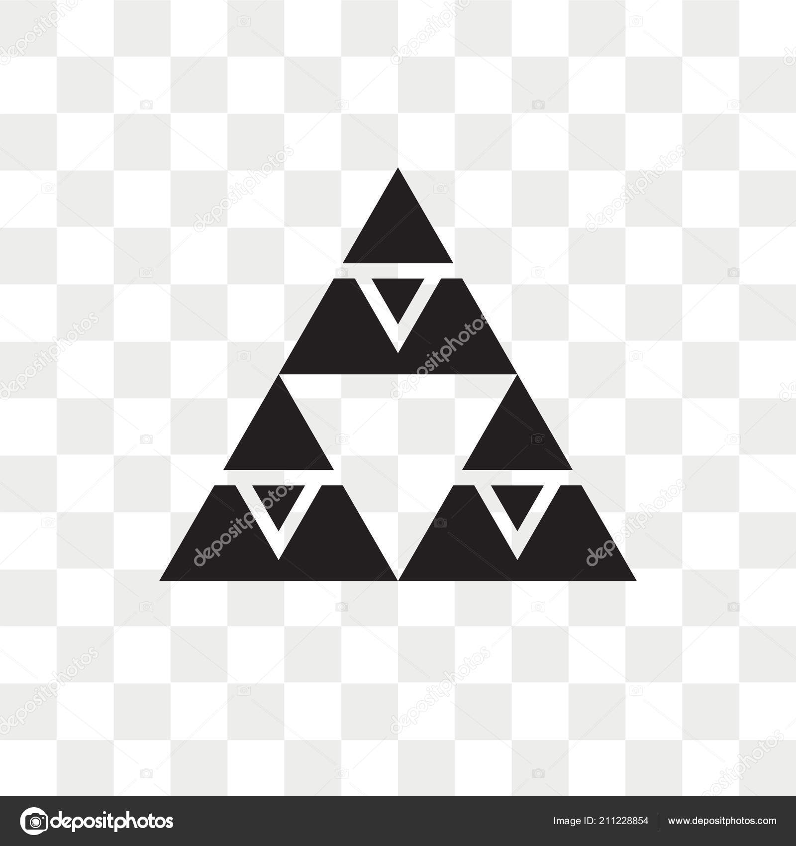 Triangle Vector Icon Isolated Transparent Background Triangle Logo ...