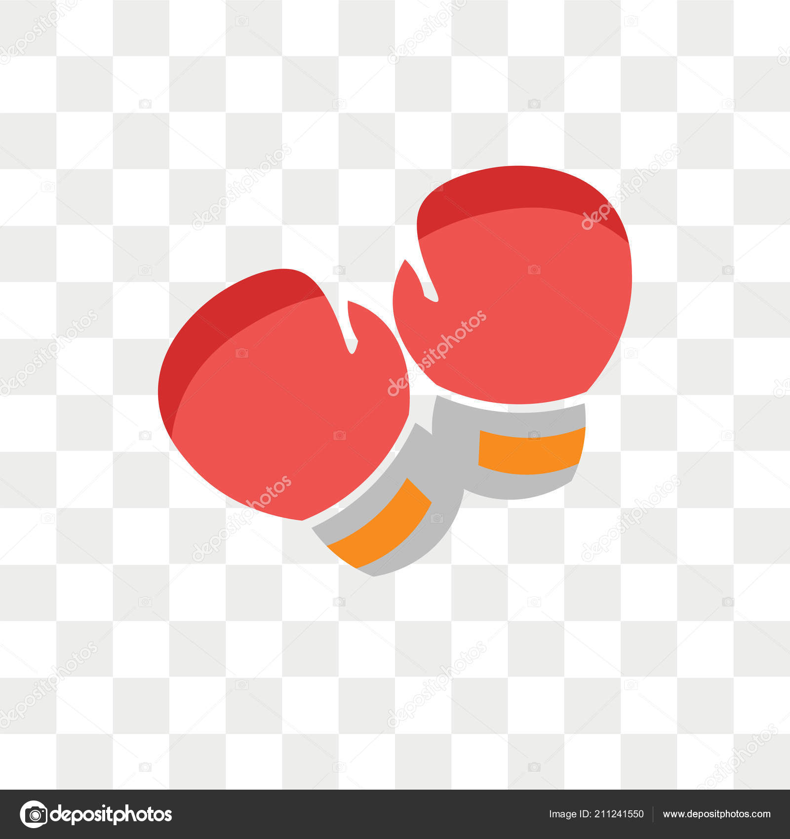 Boxhandschuh Vektor Symbol Isoliert Auf Transparentem Hintergrund ...