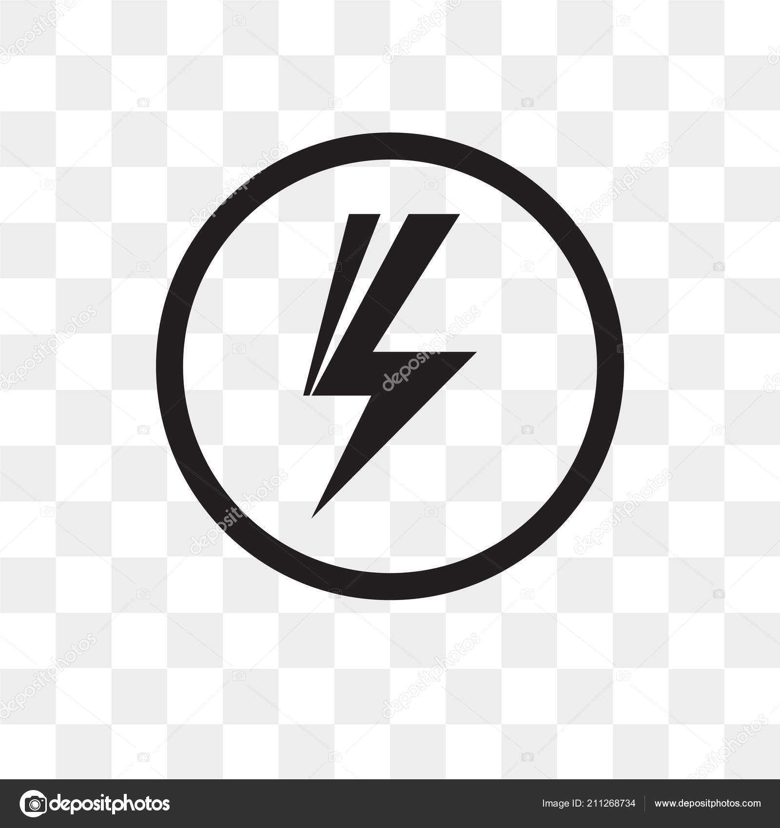 Shock Vector Icon Isolated Transparent Background Shock Logo Concept ...