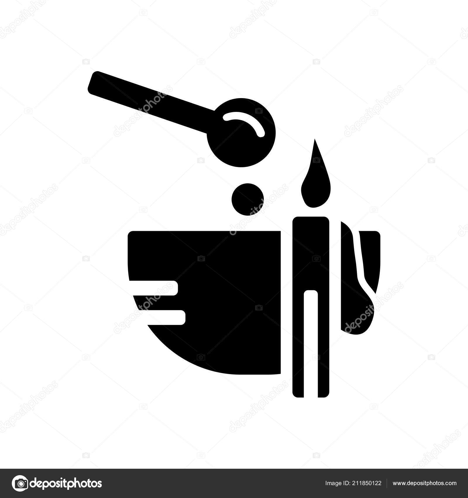 Wax Icon Vector Isolated White Background Wax Transparent Sign Black ...