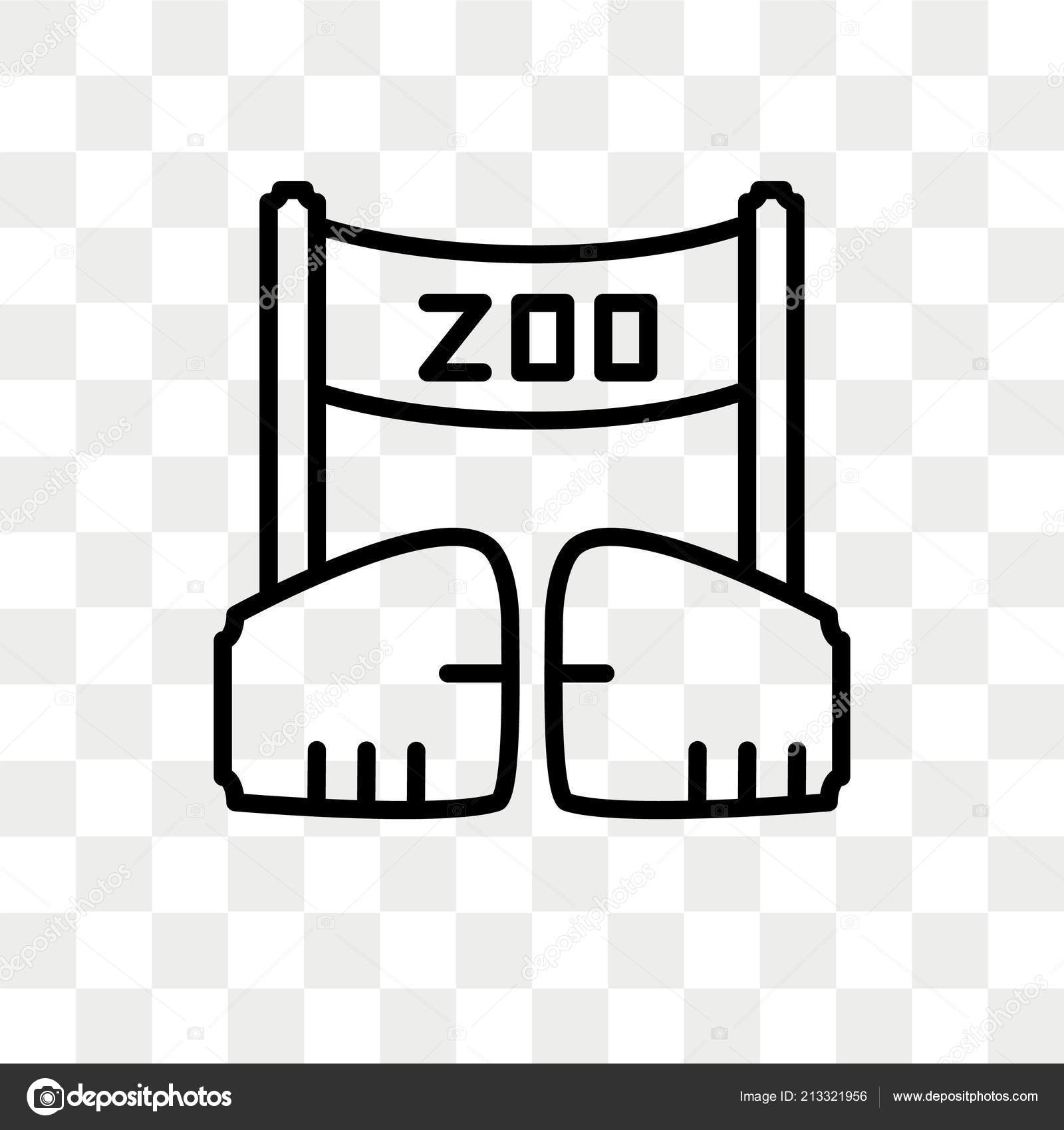 Zoo vector icon isolated on transparent background, Zoo logo design ⬇ ...