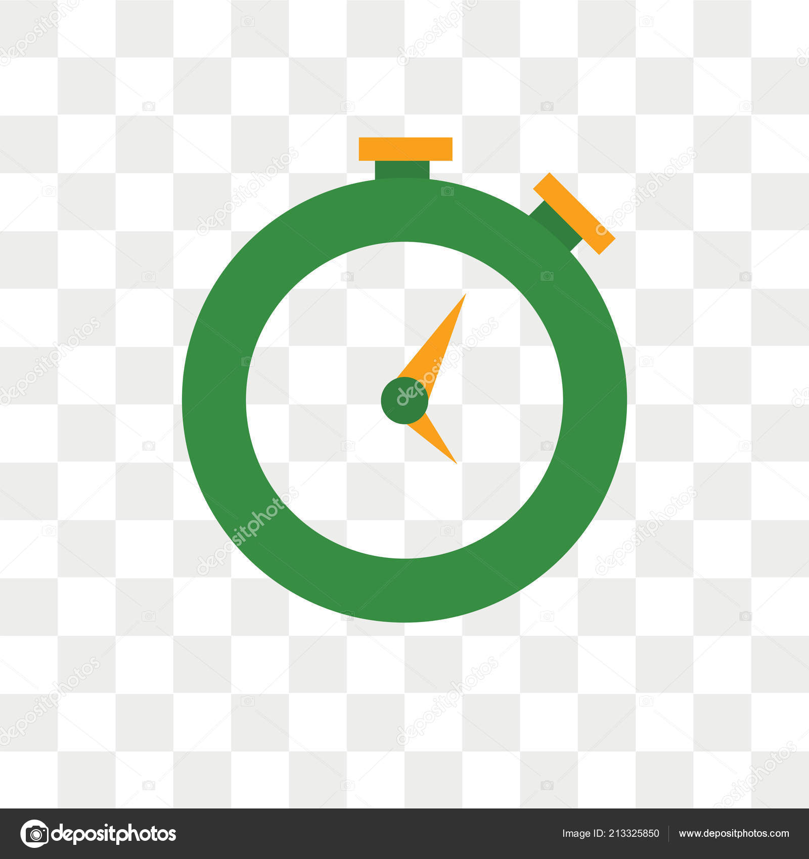 Chronometer vector icon isolated on transparent background, Chro Stock ...