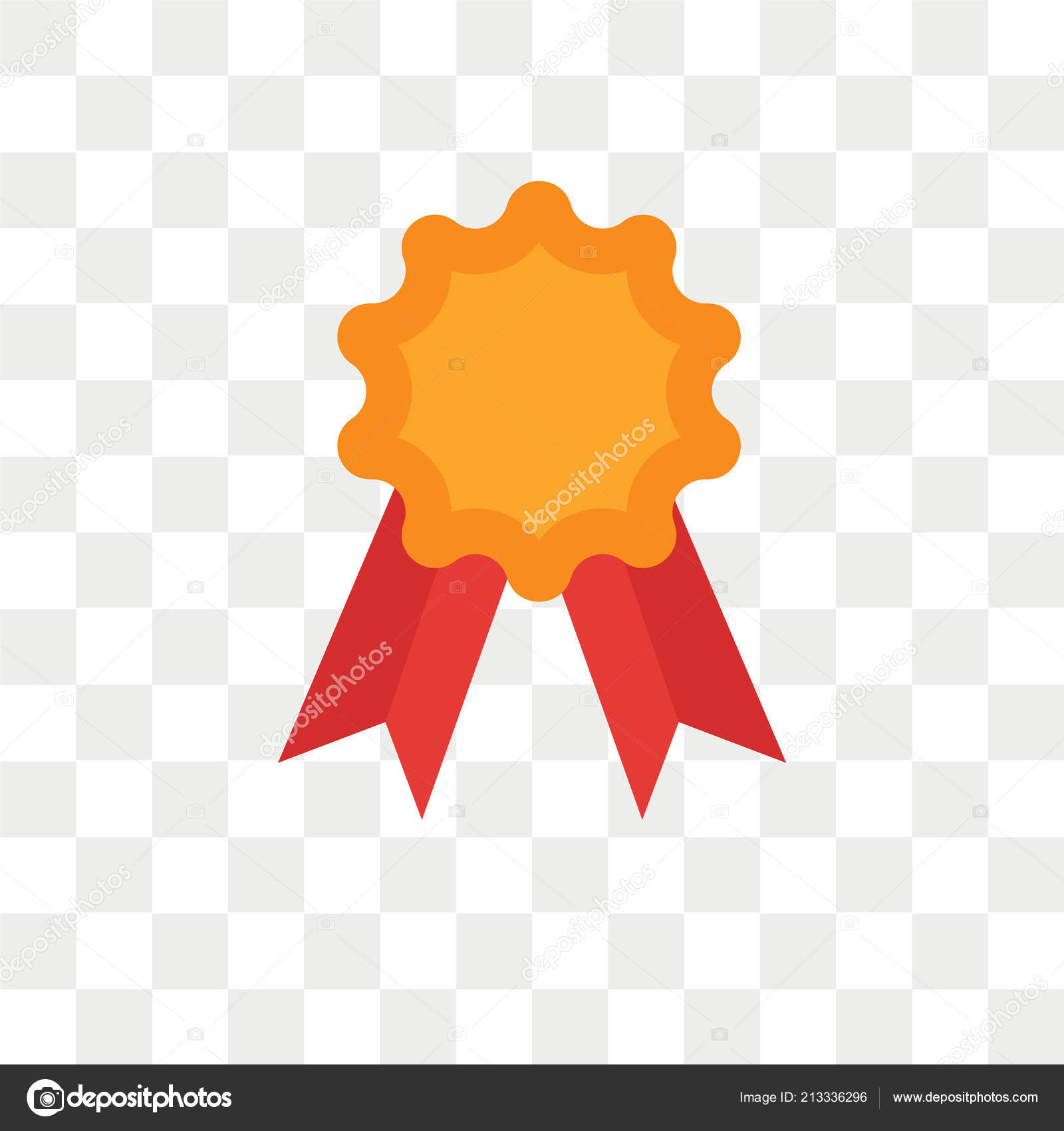 Achievement vector icon isolated on transparent background, Achi ...