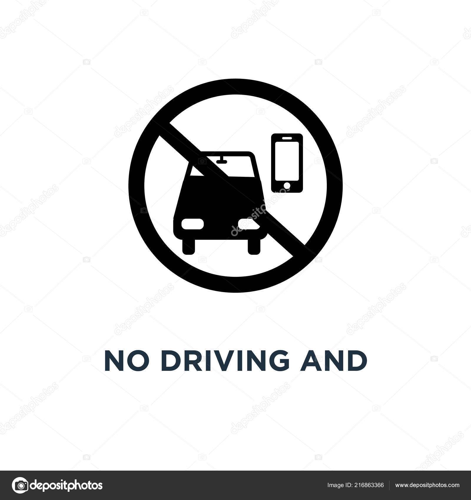 Driving Phone Using Icon Simple Element Illustration Driving Phone ...