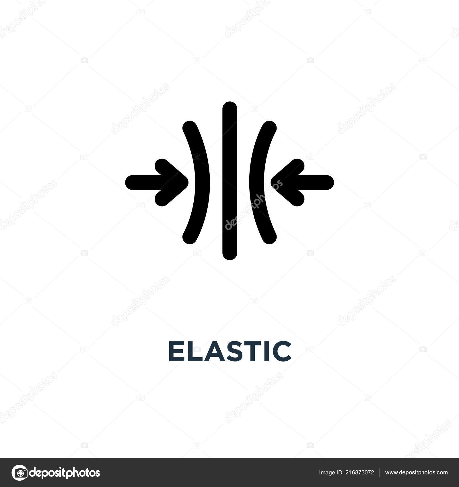 Elastic Icon Elastic Concept Symbol Design Vector Illustration Stock ...